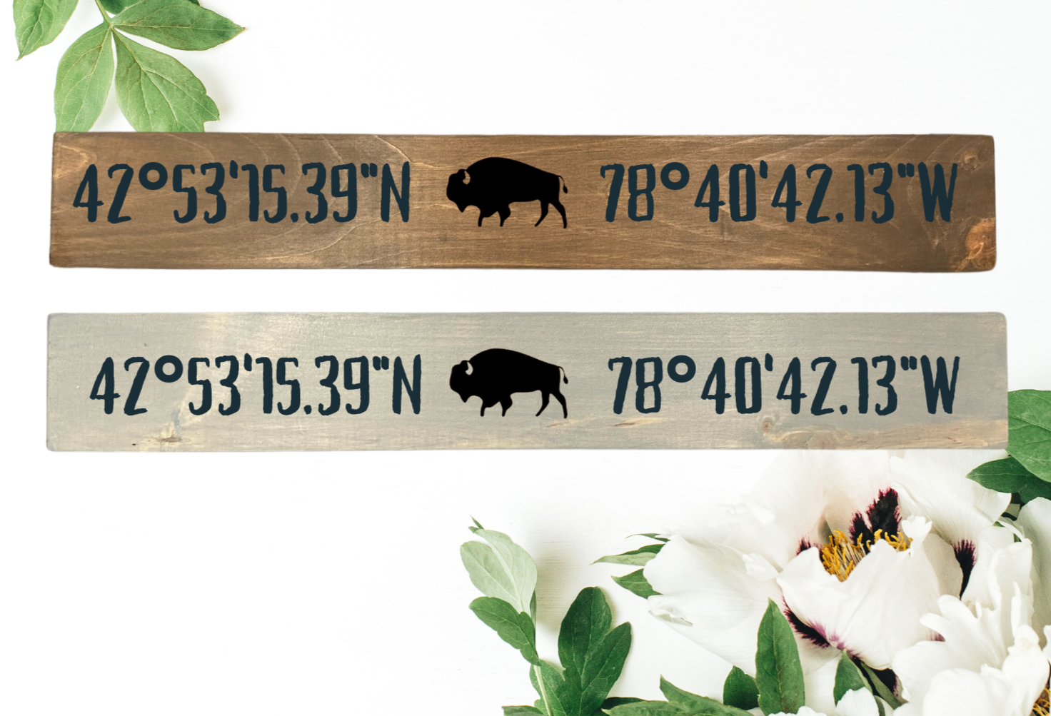 Custom Coordinates wood sign for home – Timber Lady Designs